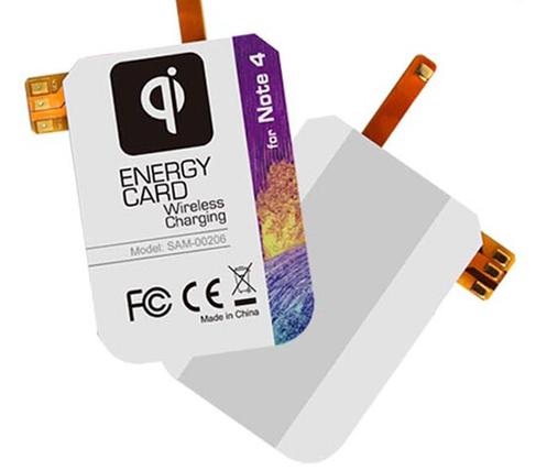 [QI-1028] LinkCom - Qi Wireless Charging Enerty Card for Note 4 ...