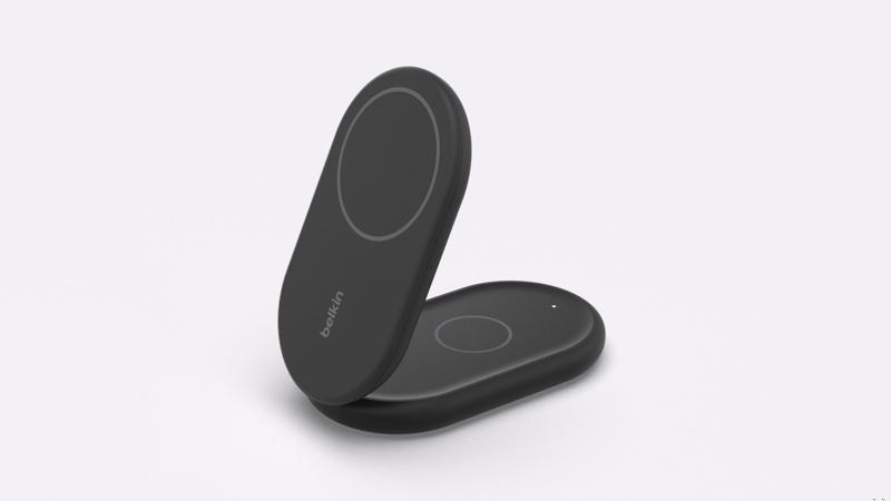 [QI-21319] Belkin - BoostCharge 2-in-1 Magnetic Wireless Charging Stand ...